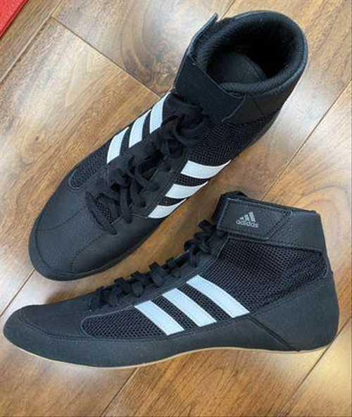 Борцовки Adidas HVC 2 черно-белые AQ3325