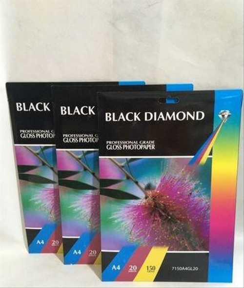Фотобумага Black Diamond Глянцевая A4