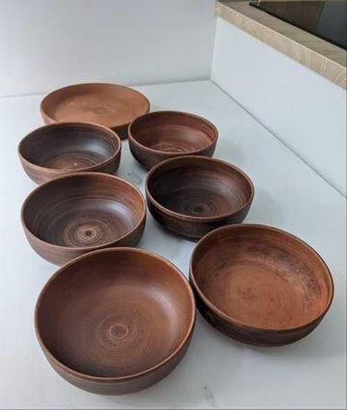 Набор глиняной посуды