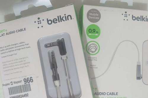Кабель Belkin mixit Aux Cable, белый, 0.9 м