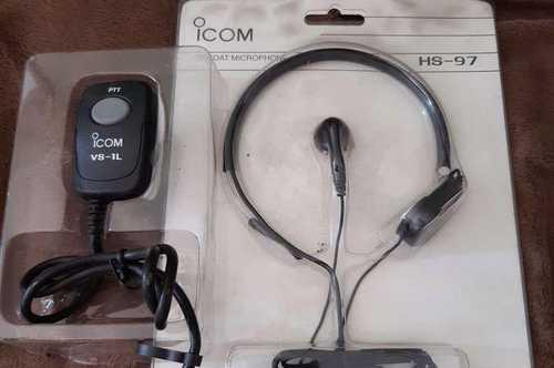 Icom гарнитура HS-97 и модуль Vox VS-1L