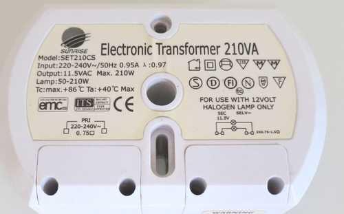 Вт 210. Set 210электронный трансформатор для низковольтных. Electronic Transformer 210va. Люстра Electronic Transformer 210va. Трансформатор для галогеновых ламп 210va модель:set210ls.