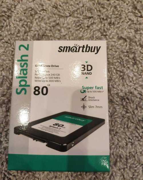 80 гб SSD-накопитель Smartbuy Splash 2