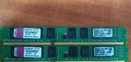 Kingston 2 Гб (1Гб x 2) DDR3 (KVR1333D3N9K2/2G)