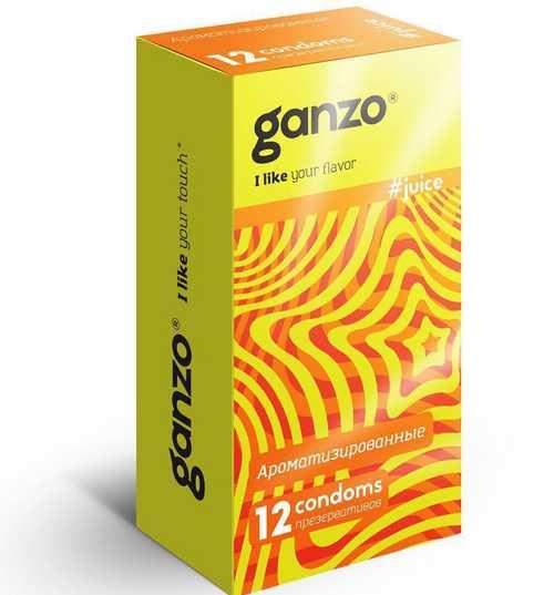 Ароматизированные презервативы Ganzo Juice - 12 шт