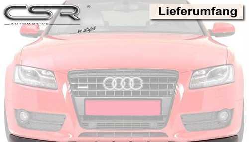 Сплиттер переднего бампера Audi A5 8T дорестайл