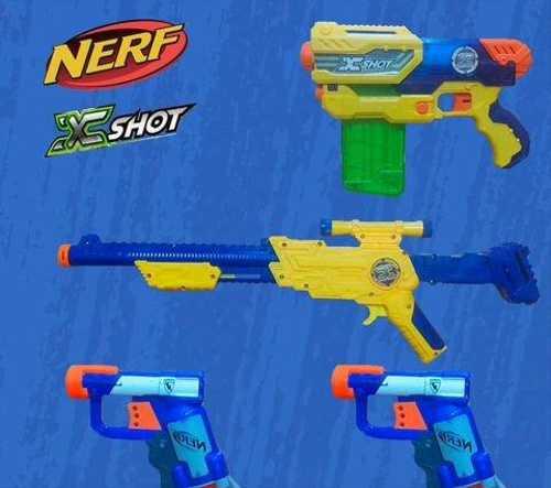 Бластеры Nerf и X-shot