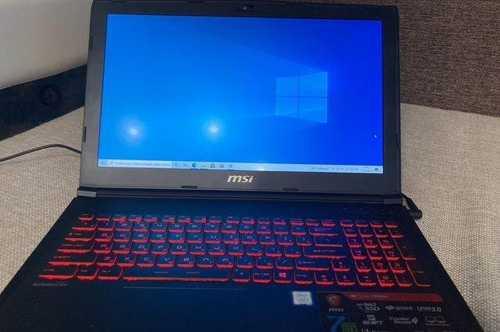 Игровой ноутбук MSI GL62M 7RDX - i57300HQ, GTX1050