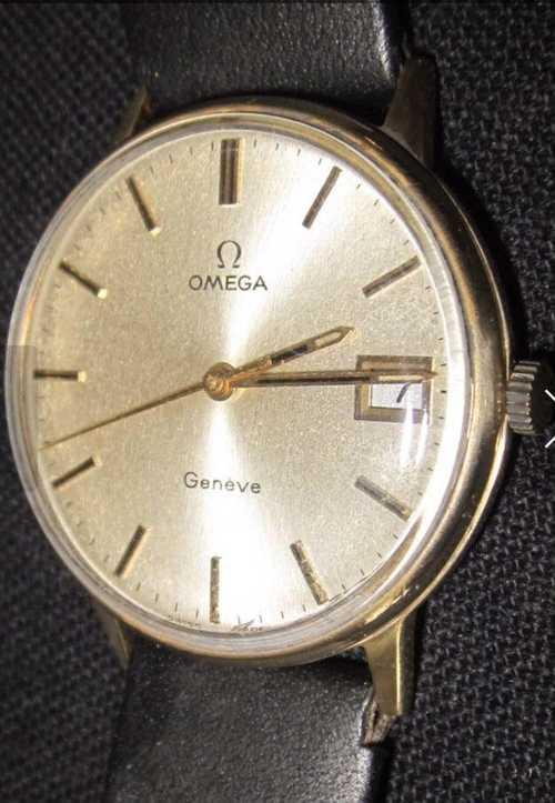 Часы omega geneve 14k 585 золотые