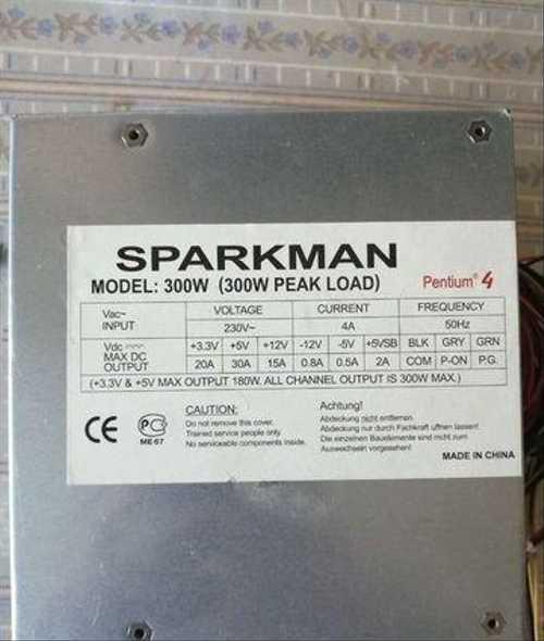 Блок питания Sparkman 300W