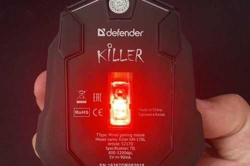 Игровая мышь Defender Killer