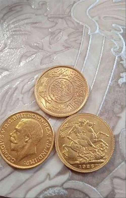 Золотая монета Великобритании" Соверен Елизаветы 1