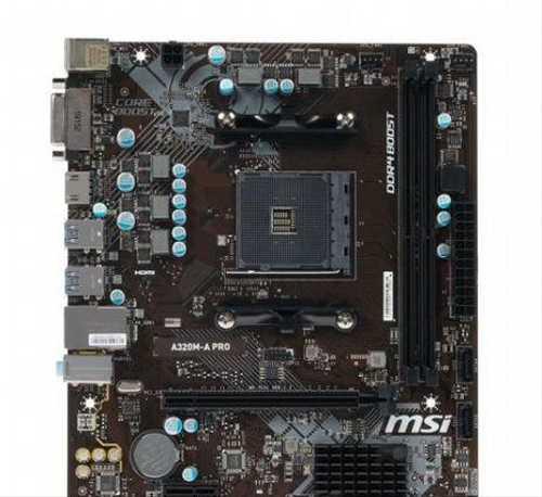 Материнская плата msi a320m a pro max обзор