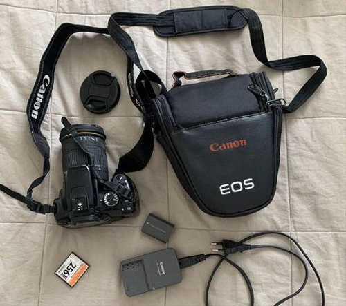 Зеркальный фотоаппарат Canon eos 400d + объектив s