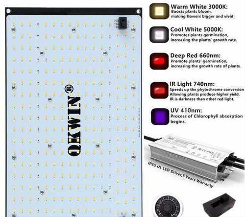 Quantum board 120w лампа для растений Led