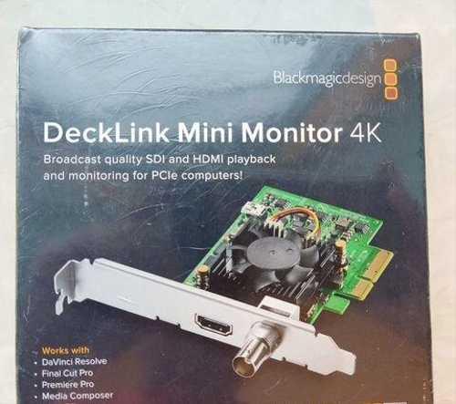 Blackmagic Design DeckLink Mini Monitor 4k