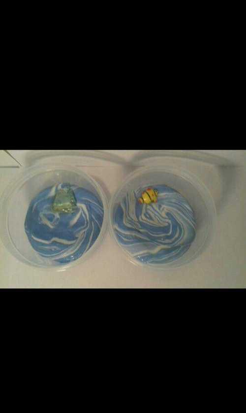 Слайм голубой