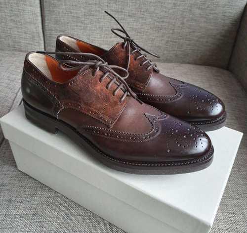 Туфли новые Santoni 42,5p