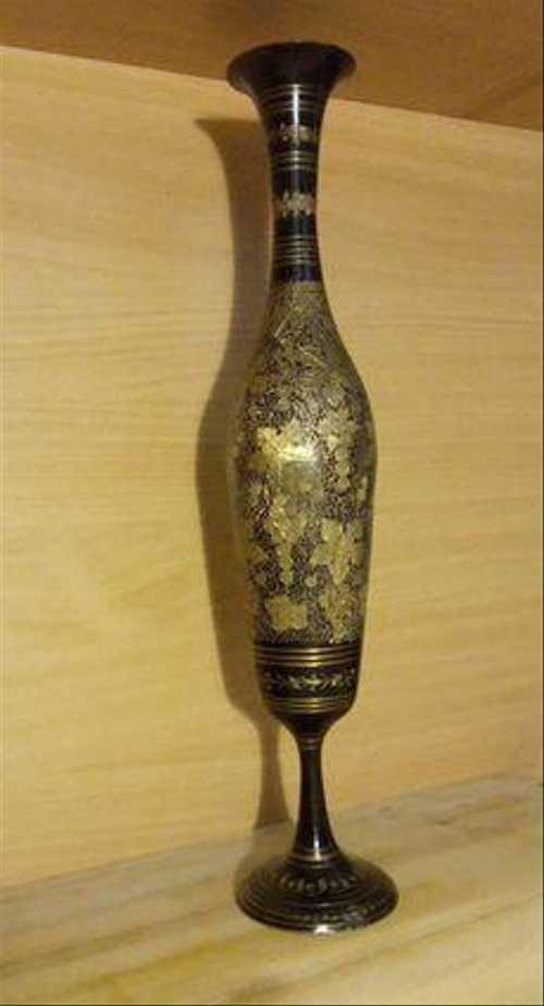 Ваза индийская,металлическая, (латунь)