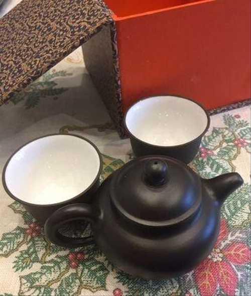 Чайник из исинской глины и пиалы