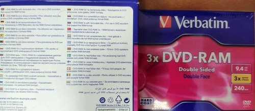 DVD-RAM Verbatim 9.4Gb