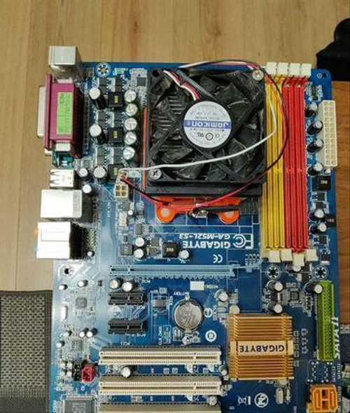 Материнская плата gigabyte ga m52l s3