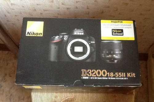 Зеркальный ф-т Nikon D3200 18-55mm 24 Мпикс 16 GB