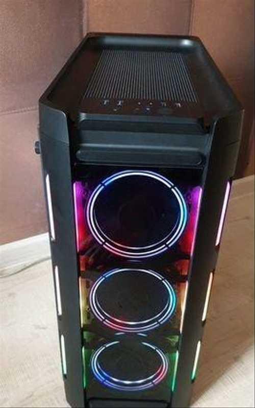Корпус. Стекло. 4 rgb кулера. Контроллер