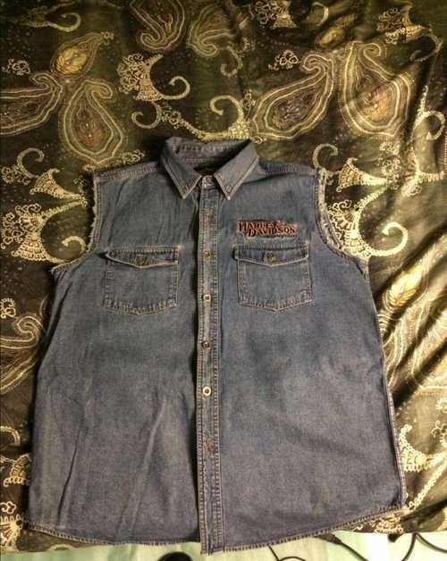 Рубашка Harley Davidson denim, L, 50-52
