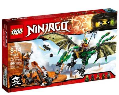 Lego Ninjago 70593 зелёный дракон