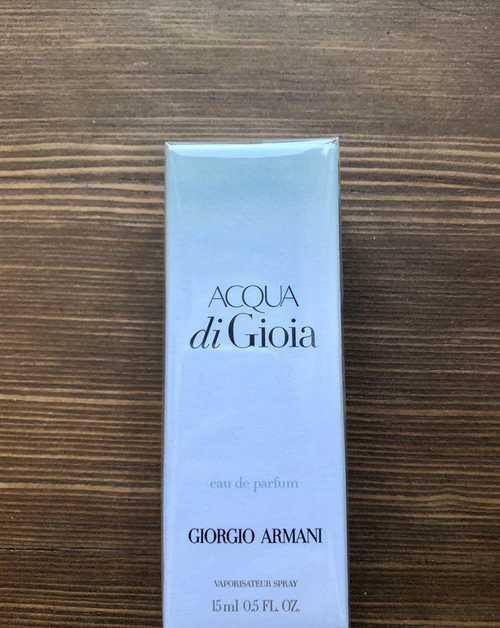 Aqua di Gioia парфюмерная вода духи Giorgio Armani