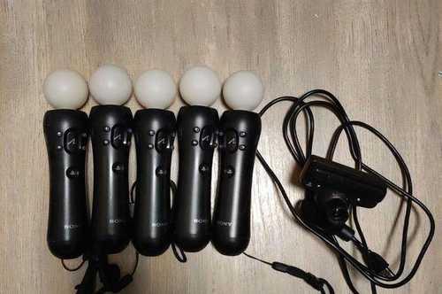 Полный набор Sony playstation move + 6 игр