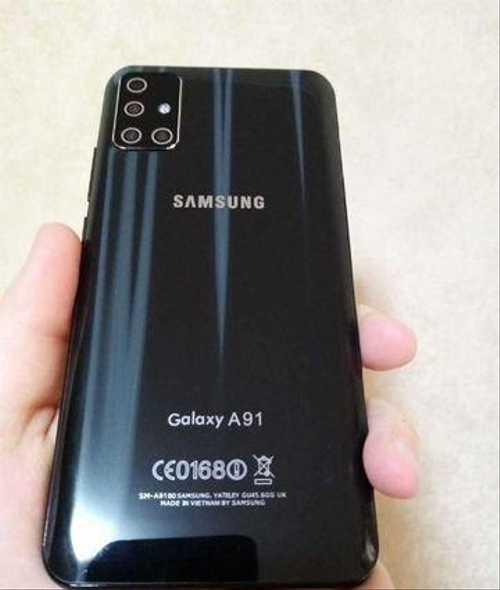 Телефон Samsung А91 Черный хамелеон
