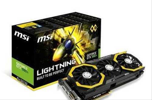 Видеокарта GeForce MSI Lightning 980ti 6гб