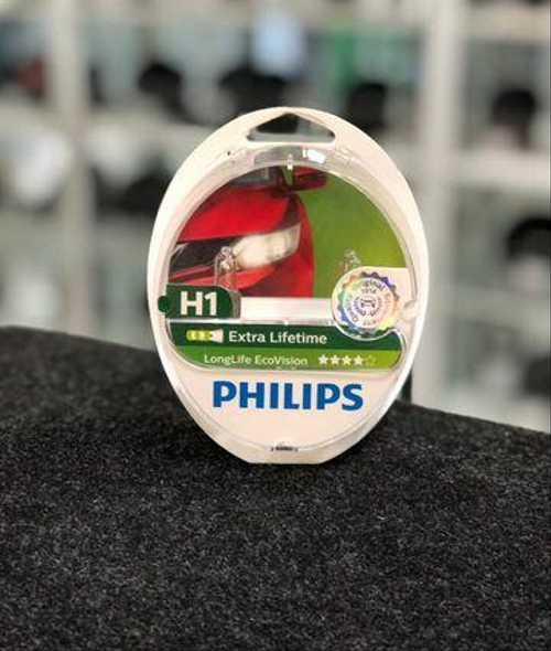 Галогенные лампы H1 Philips LongLife EcoVision