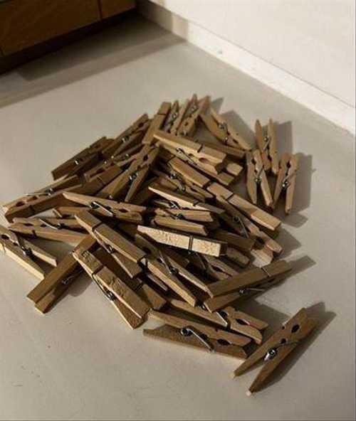 Прищепки деревянные декоративные 45 шт