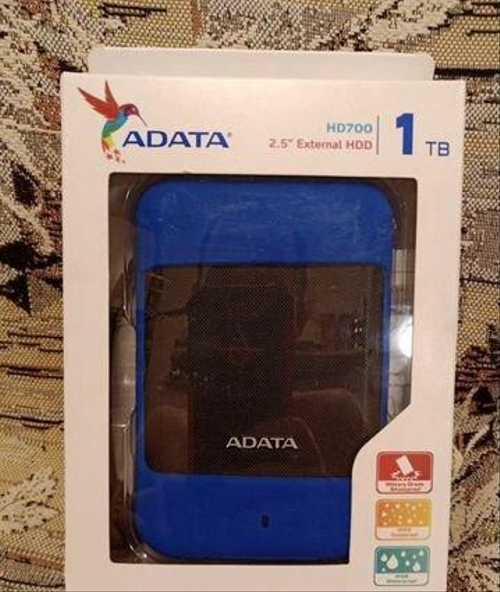 Новый внешний на 1000 Gb HDD Adata HD700 (1 Tb)