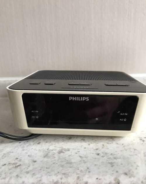 Часы philips с будильником и радио