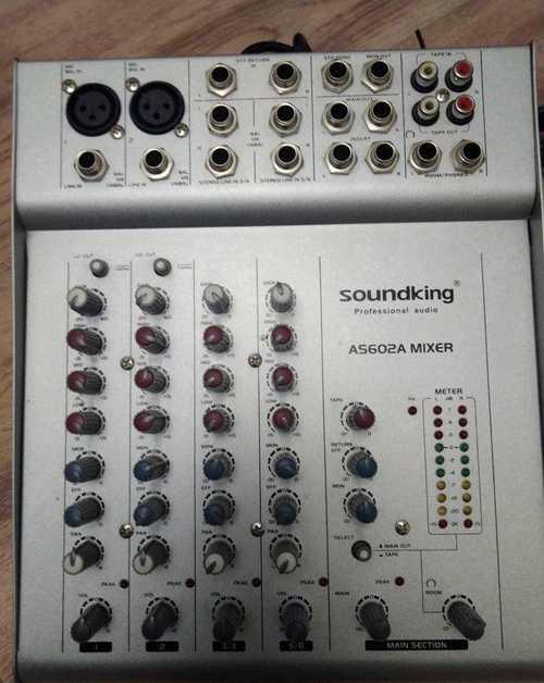 Микшерный пульт Soundking as602a 4х канальный