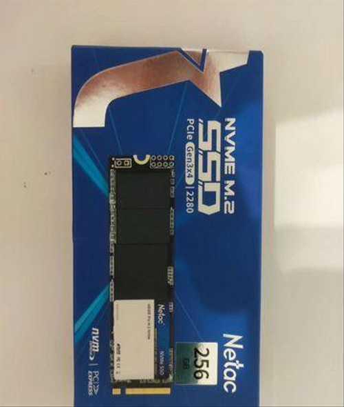 Ssd диск m2 netac 256GB новый