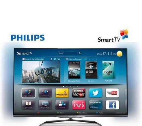 Smart ЖК телевизор 32 дюйма philips 32PFL5008T/60