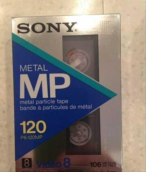 Видеокассеты запечатанные sony metal mp120 video 8