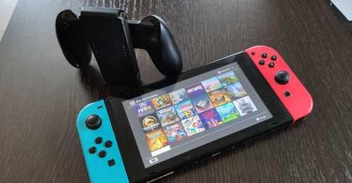 Nintendo switch + Чехол + 128Gb + Джойстик