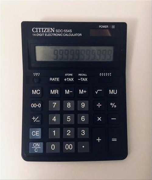 Калькулятор бухгалтерский citizen-SDC-554S