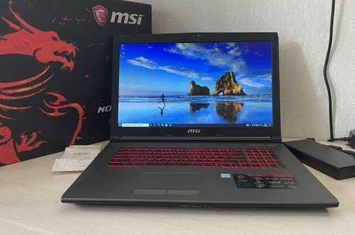 Игровой ноутбук MSI GV72 17,3 i7-7700/ GTX1050Ti