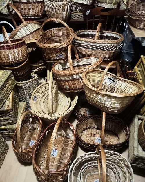 Корзины плетеные шикарные