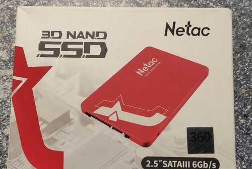 Жесткий диск ssd Netac 360Gb, новый