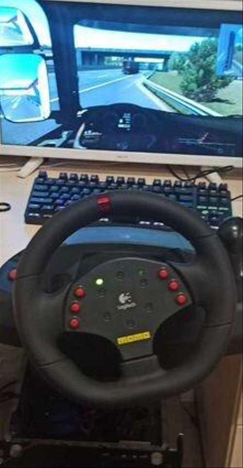 Игровой руль 900 градусов logitech momo racing