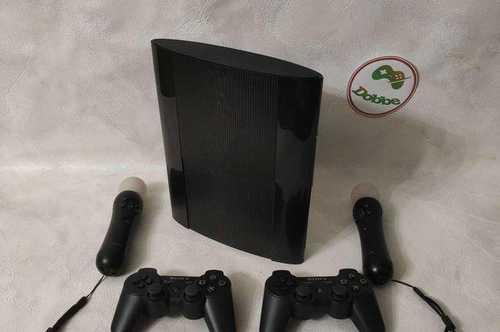 Sony Playstation 3 500gb super slim + 57 игр PS3
