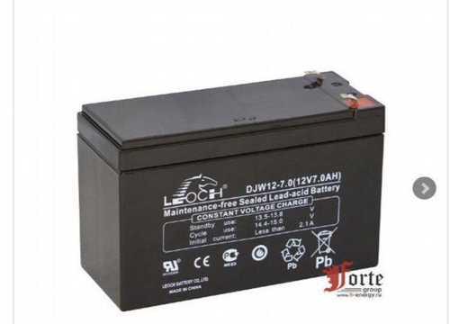 Аккумулятор Leoch DJW 12-7.0 (12В, 7Ач / 12V, 7Ah